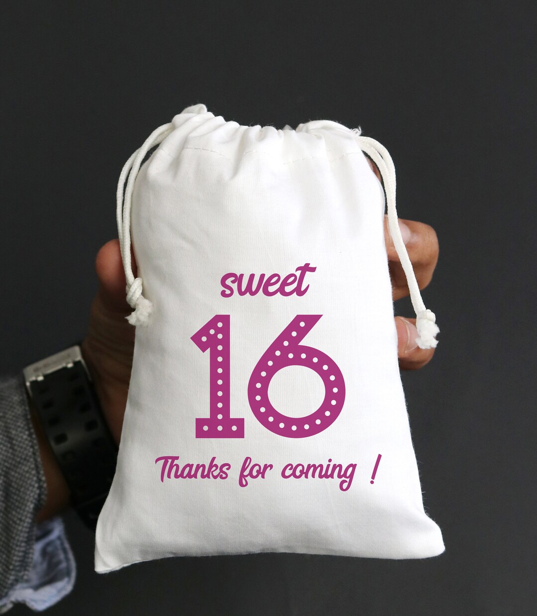 Sweet 16 Party Bags, Candy Bags, Sweet 16 Party, Birthday Bags - Etsy