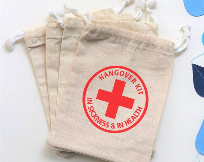 Survival Kit Bags Bachelorette Favor Bags Holiday Hangover Party Bags ...
