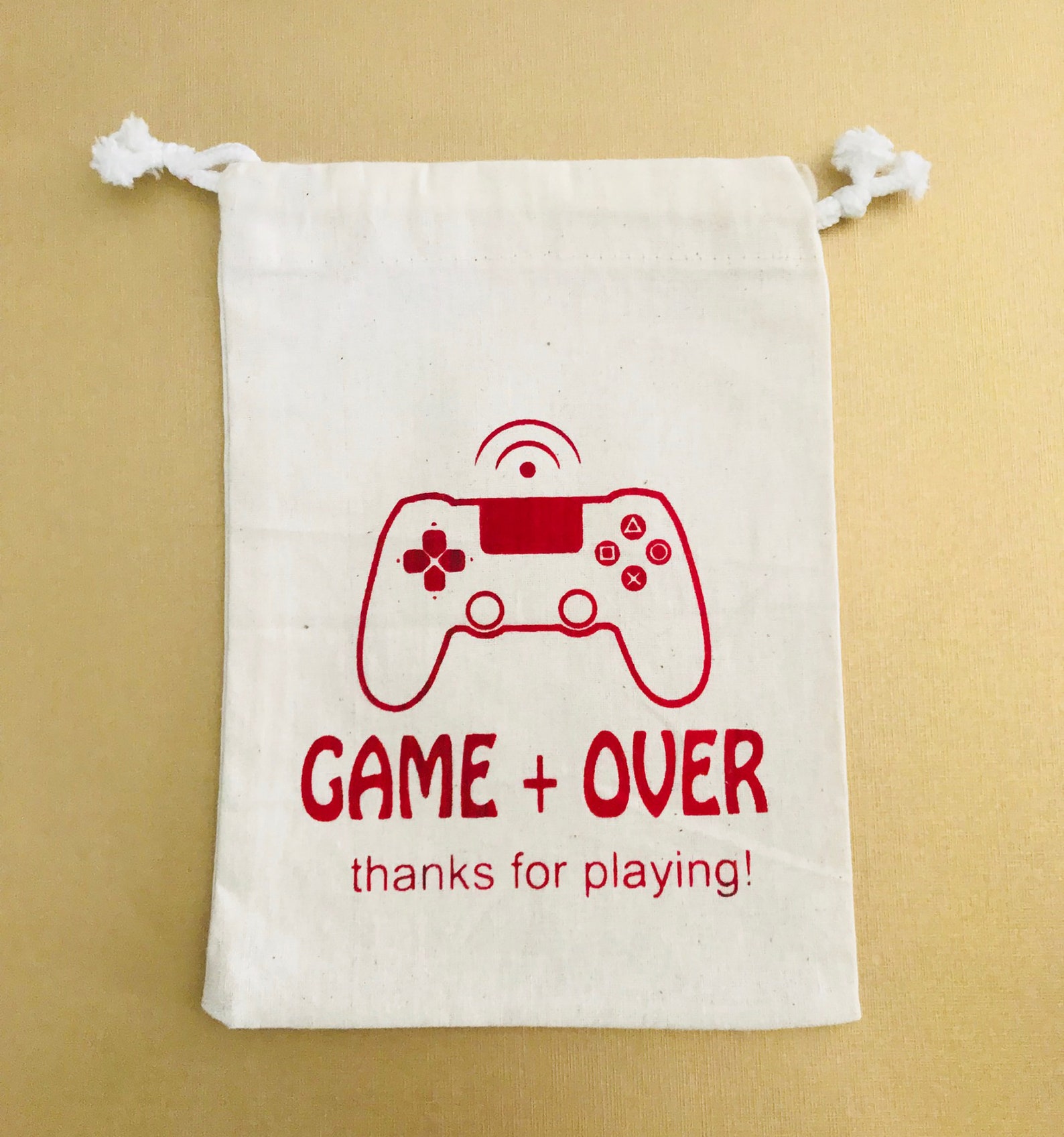 Set of 100 - Game Over Birthday Thank You Bags With Controller Design ...