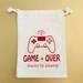 Set of 100 - Game Over Birthday Thank You Bags With Controller Design ...