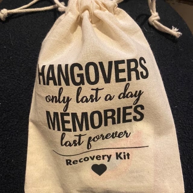Personalized Hangover Kit Bags - Emergency, Survival, and First Aid ...