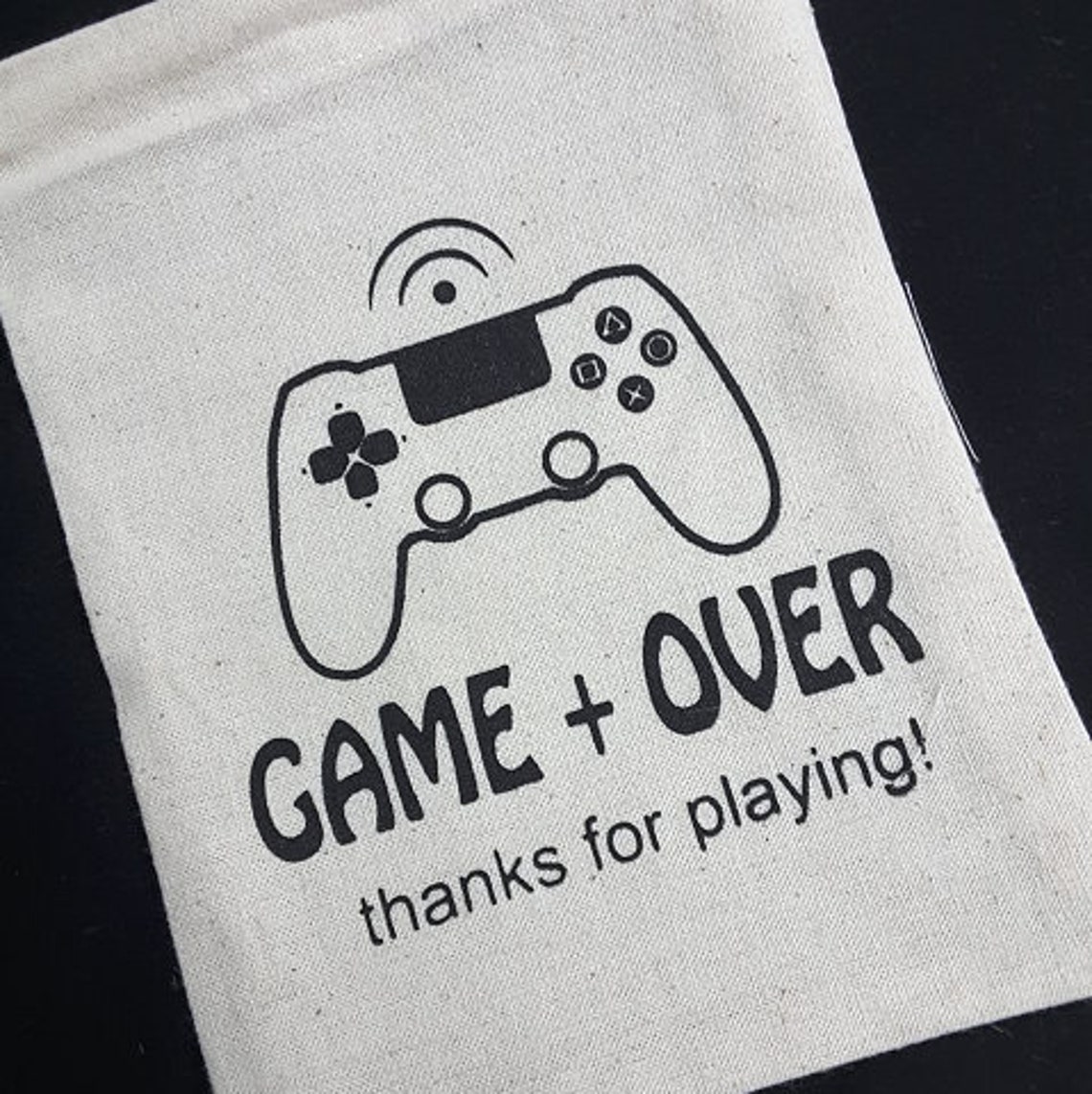 Game OVER BIRTHDAY Thank You Bags With Controller Video Game Thank You ...