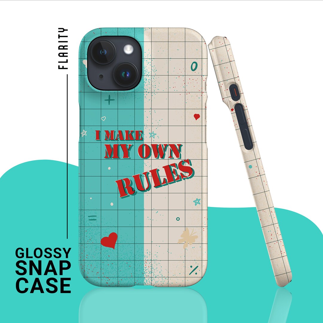 Inspirational Phone Case Glossy Snap Protective Mobile Cover for iPhone ...