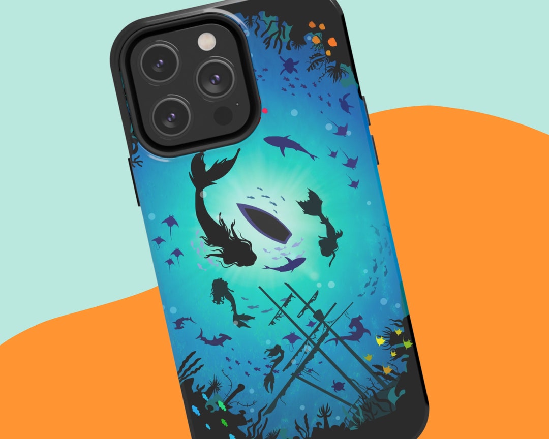Mermaid Protective Phone Case, Under the Sea Sealife Cover Fit for ...