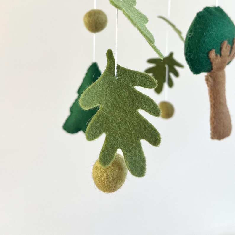 Felt Baby Mobile With Trees, Nursery Decor - Etsy