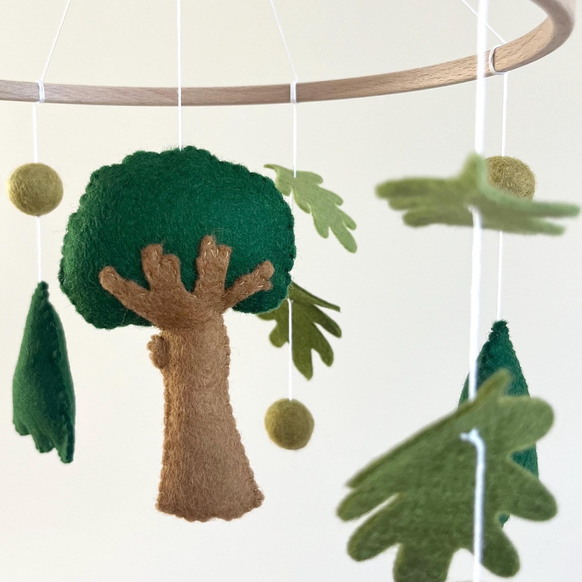 Felt Baby Mobile With Trees, Nursery Decor - Etsy