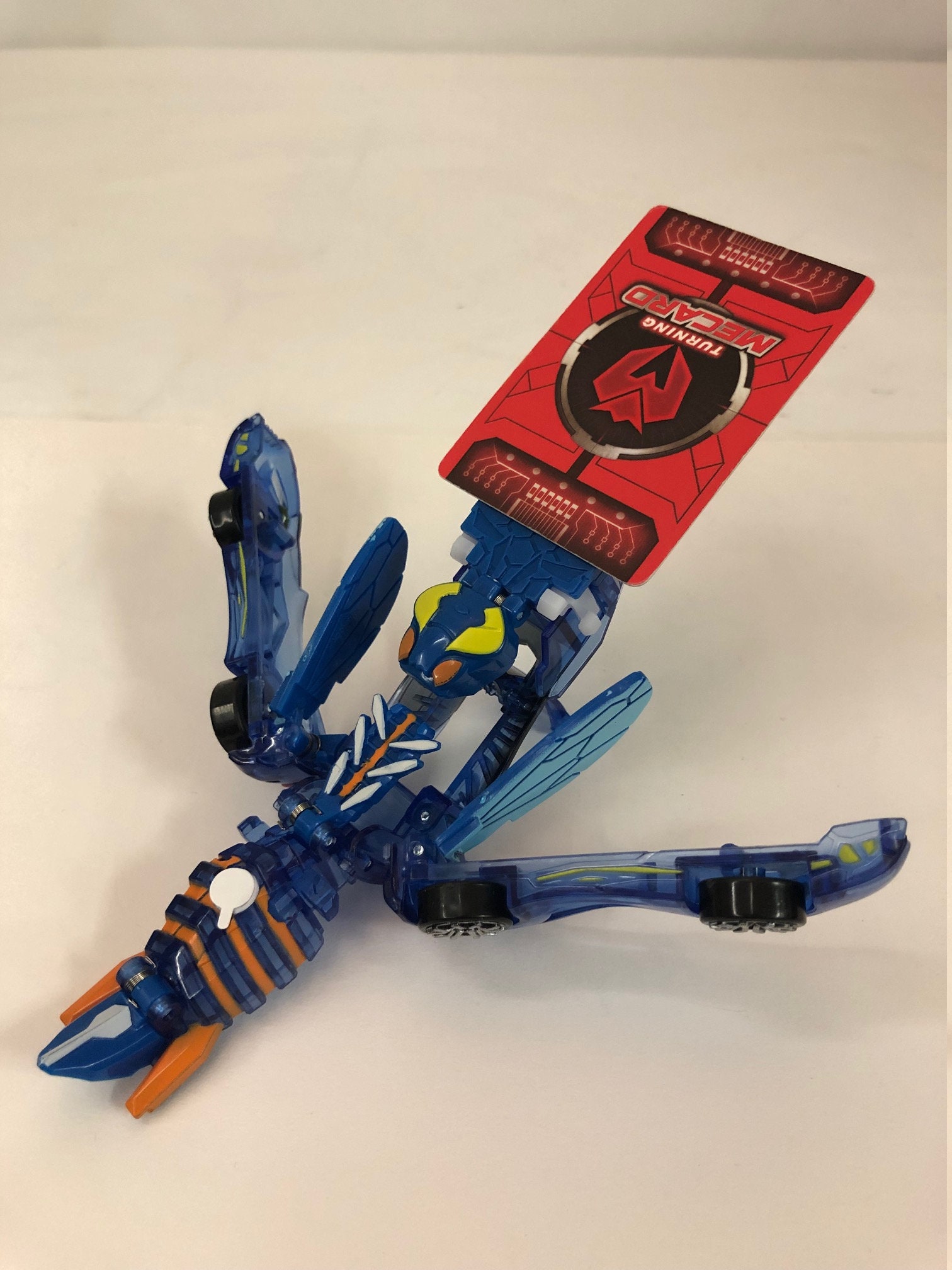 TURNING MECARD WINGTOK Transformable Robot Car Korea Figure+2card Used ...