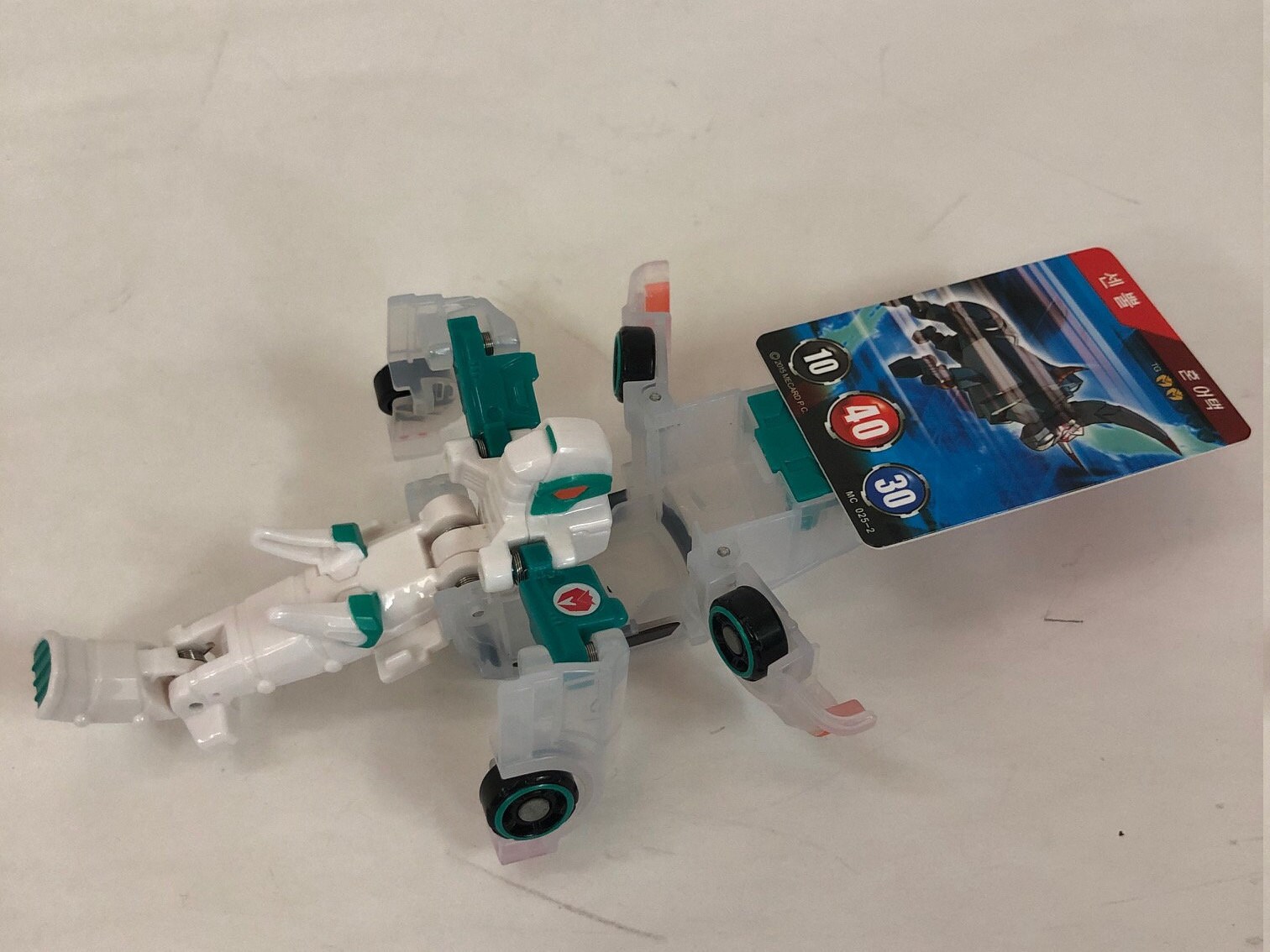 TURNING MECARD MOTHTON Transformable Robot Car Korea Figure+2card Used ...