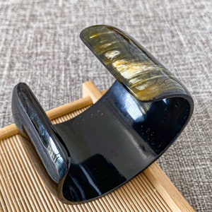 Handmade 5cm Heigh Natural Horn C Cuff, Horn Cuff Bracelet,wide Cuff ...