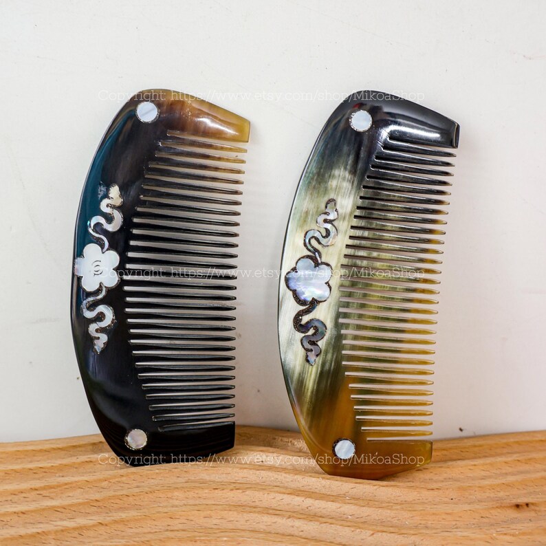 Personalized Anti-static Handcraft Natural Buffalo Comb Curly, Mother ...
