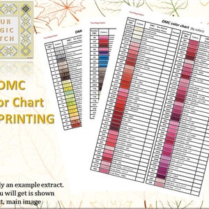 DMC Color Chart + Floss Inventory Tracker (digital PDF) - Etsy