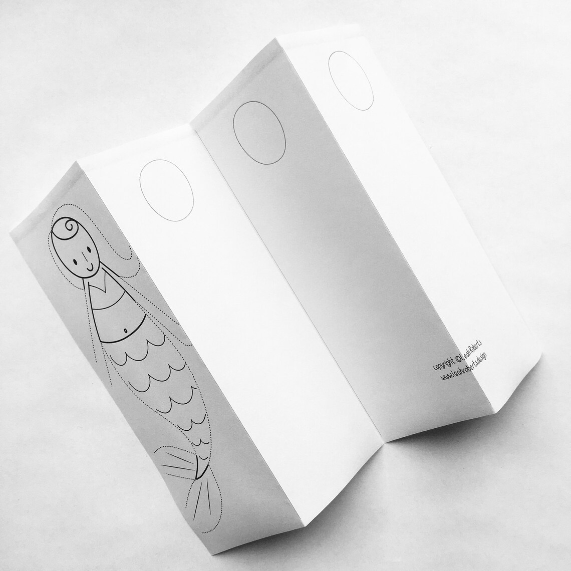 Printable MERMAID Paper Dolls Chain Template. PAPER DOLLIES - Etsy UK