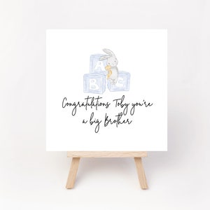 Congratulations New Big Brother Card - Etsy Australia