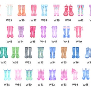 Personalised Family Wellie Print - Personalised Family Print - Custom ...