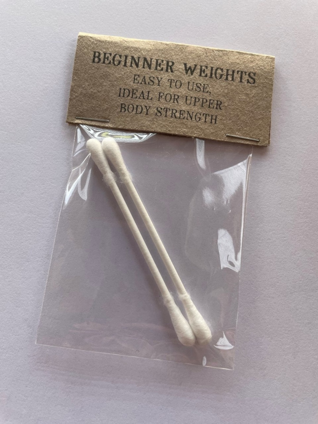 Beginner Weights: Cotton Bud Novelty Joke Gift - Etsy UK