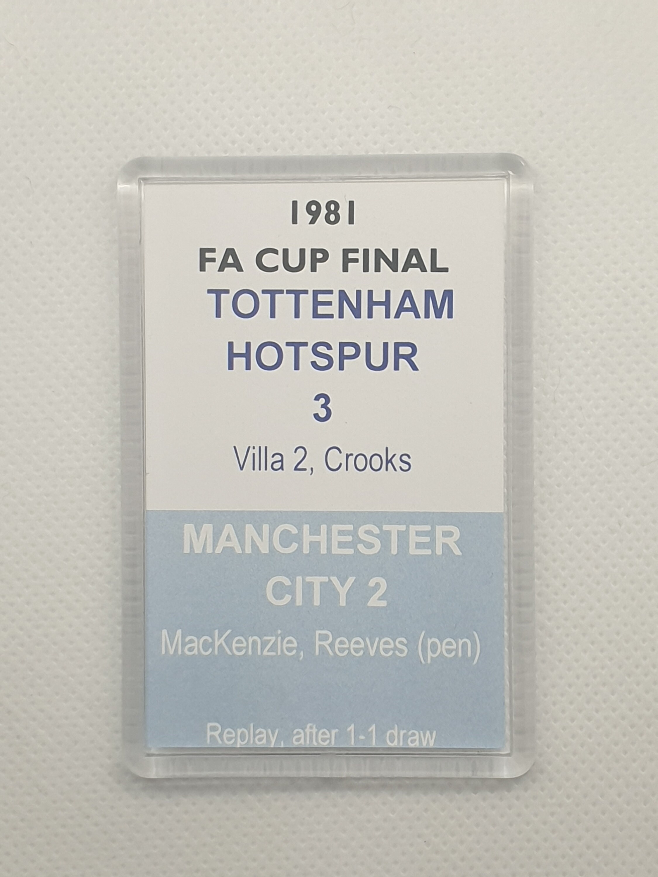 1981 FA Cup Final Fridge Magnet - Etsy España
