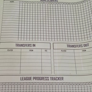 Team Tracker Wallchart - Etsy