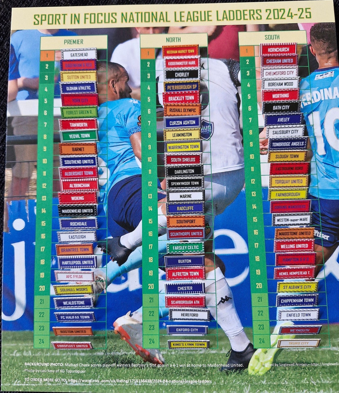 2024-25 National League Ladders - Etsy