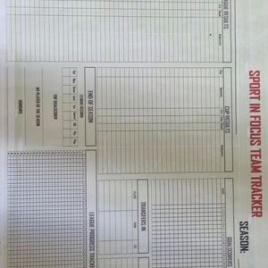 Team Tracker Wallchart - Etsy