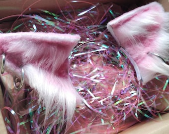 Pink Furry Dino Mask With Ears - Etsy