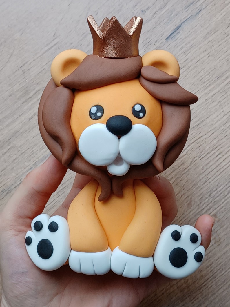 Lion Cake Topper VIDEO Tutorial With Templates | Etsy