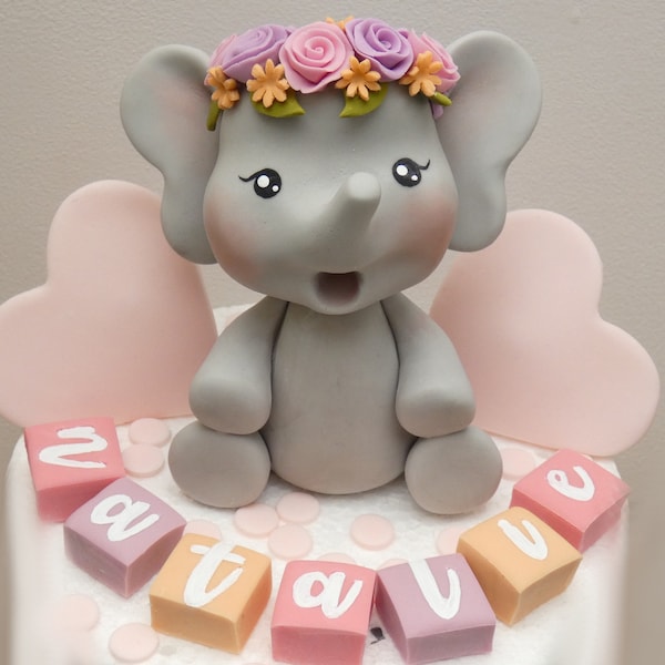 Fondant Elephant - Etsy