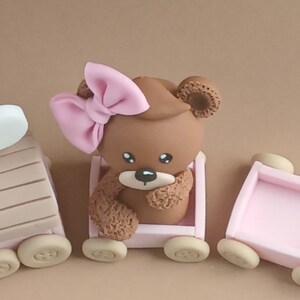 Fondant Train With Teddy Cake Topper VIDEO Tutorial With Templates - Etsy