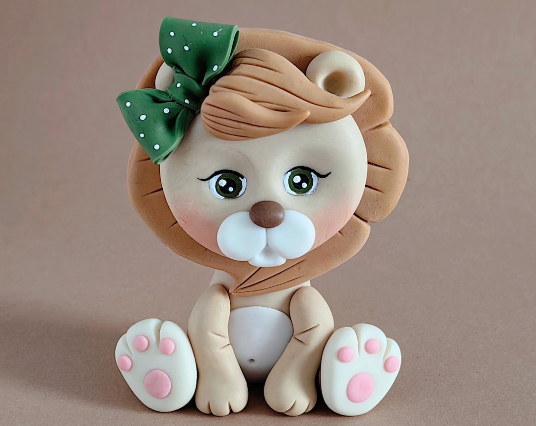 Lion King Cake Topper With Gold Crown, Fondant, Custom Cake Topper ...