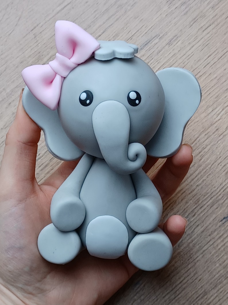 Elephant Cake Topper VIDEO Tutorial With Templates - Etsy