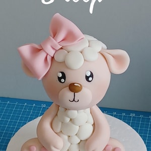 Sheep Cake Topper VIDEO Tutorial With Templates - Etsy
