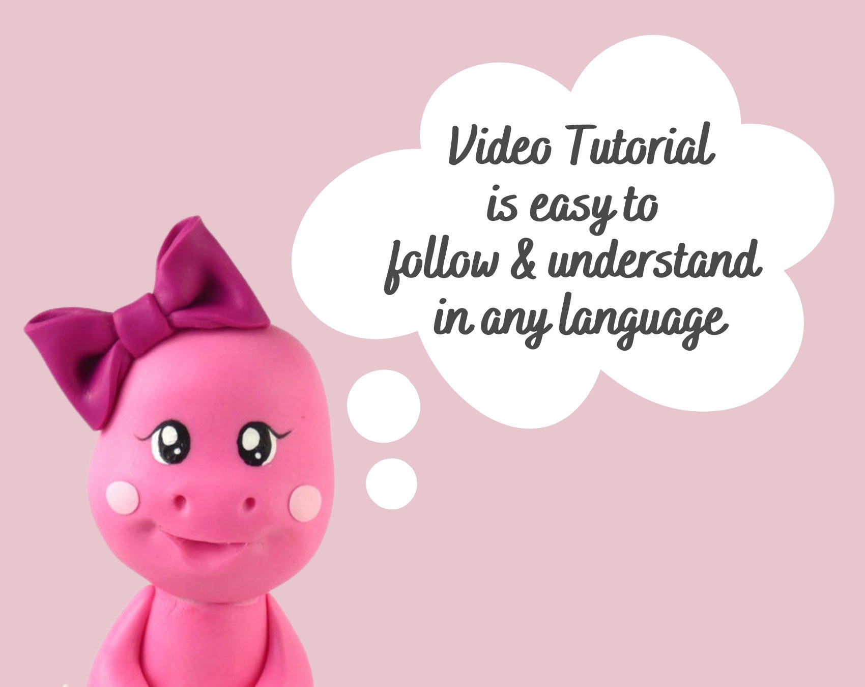 Girl Cake Topper VIDEO Tutorial With Templates - Etsy