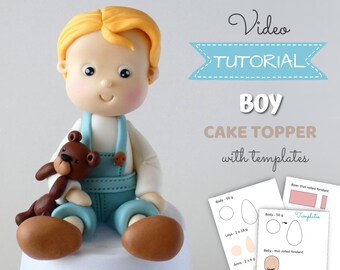 Dinosaur Cake Topper VIDEO Tutorial With Templates - Etsy