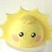 Big Sun Figurine Fondant Cake Topper or Cold Porcelain, Sunshine Cake ...