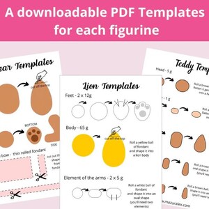 Fondant Boy Cake Topper VIDEO Tutorial With Templates - Etsy