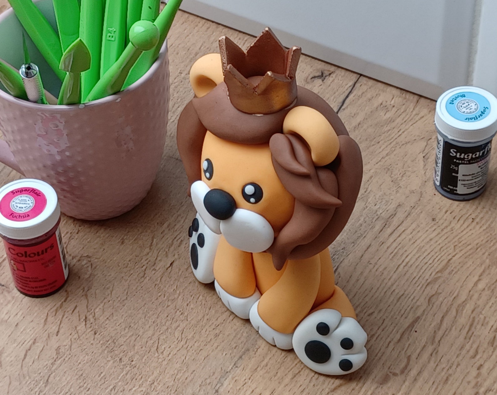 Lion Cake Topper VIDEO Tutorial With Templates - Etsy