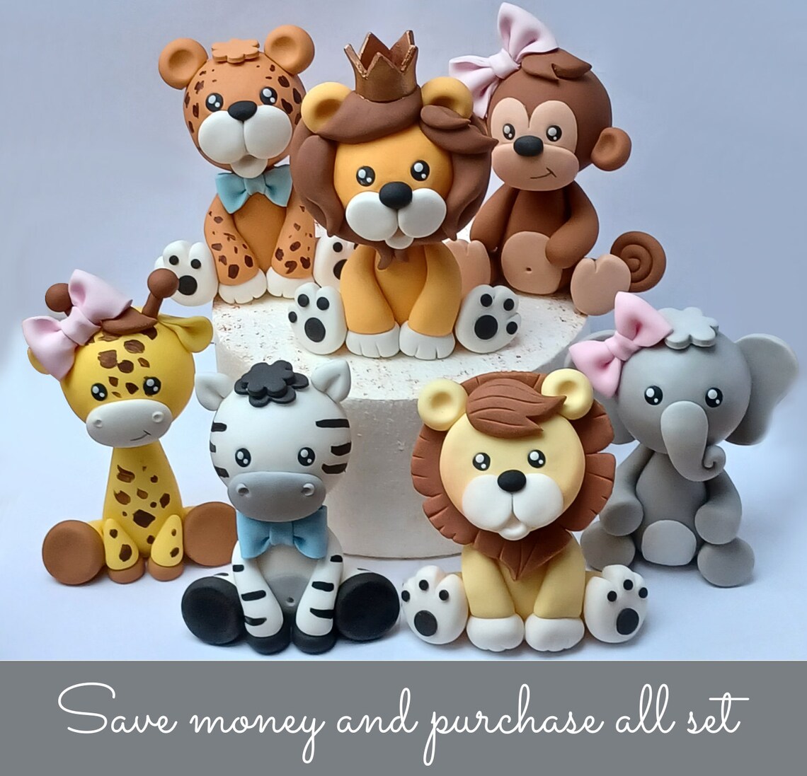 Giraffe Cake Topper VIDEO Tutorial With Templates - Etsy