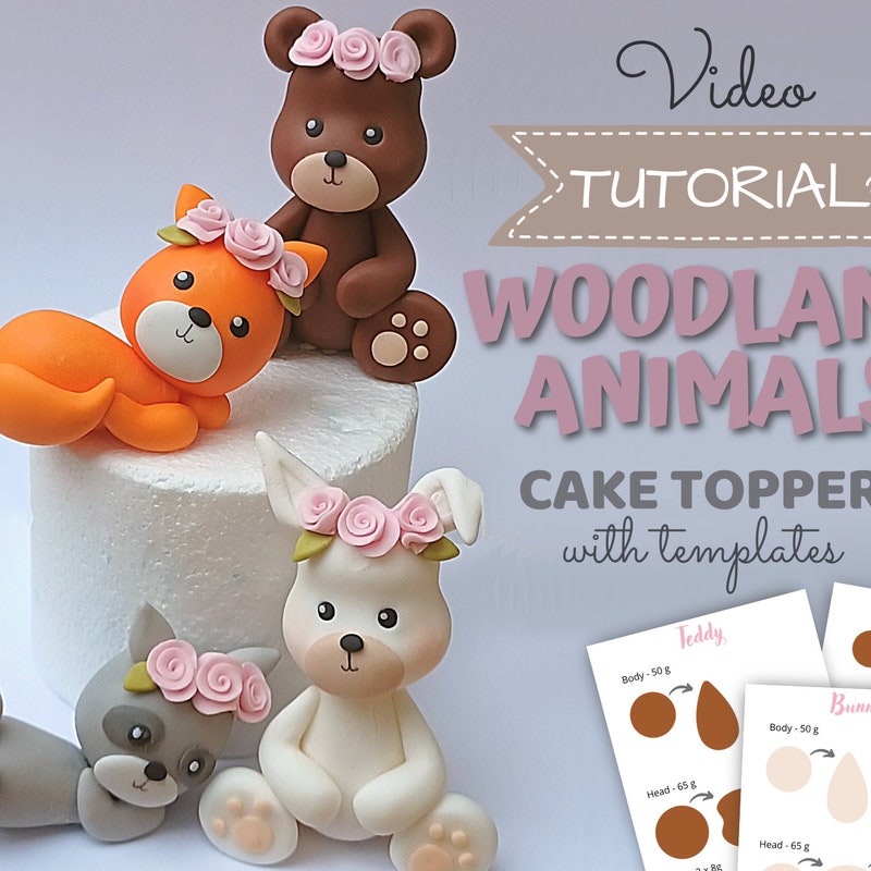 Animal Cake Topper - Etsy
