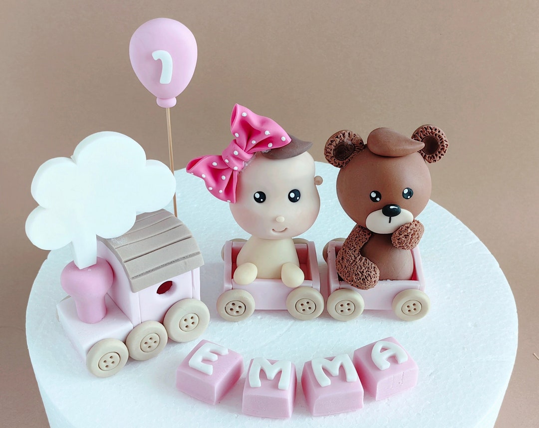 Fondant Train Cake Topper, Train Decorations, Sugar Train for Cakes ...