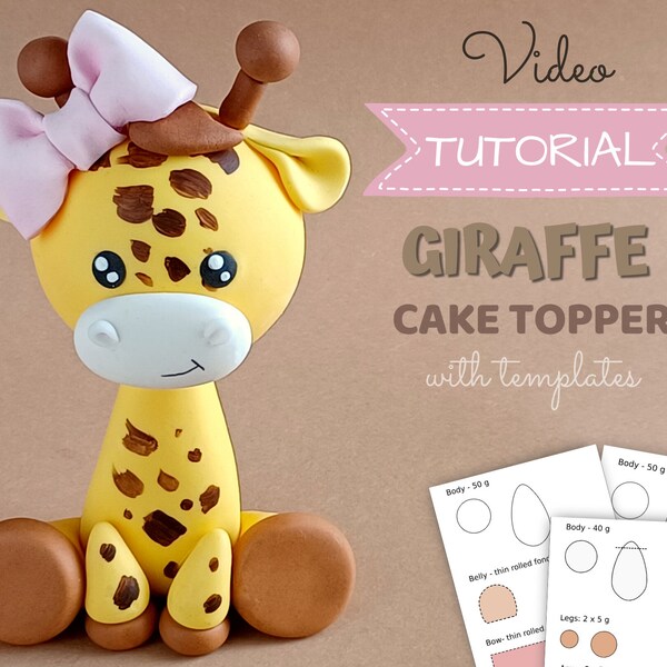 Giraffe Cake Topper - Etsy