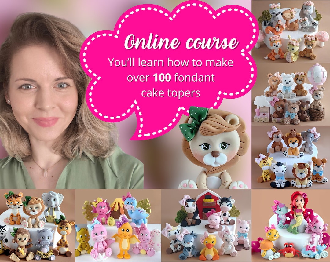 Online Cake Decorating Course You'll Learn How to Make Over 100 Fondant ...