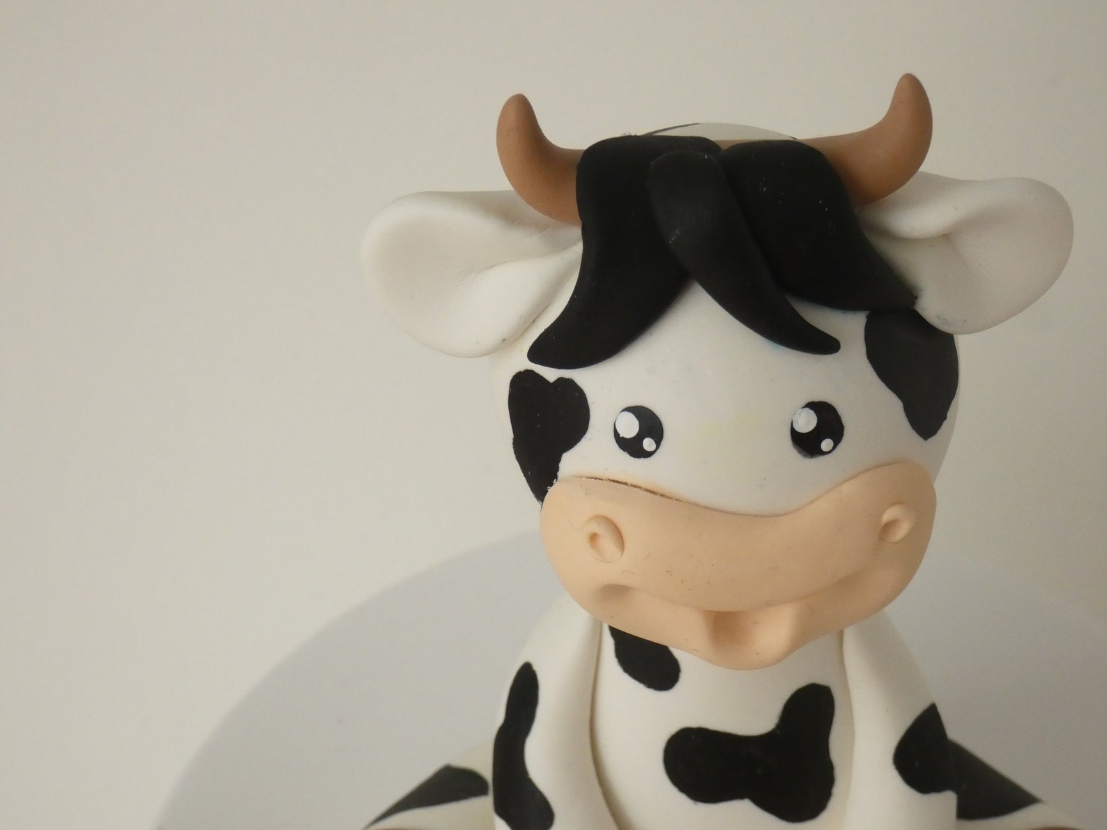 Cow Cake Topper Fondant or Cold Porcelain - Etsy