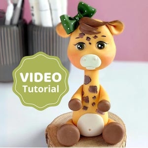 Giraffe Cake Topper VIDEO Tutorial With Templates - Etsy
