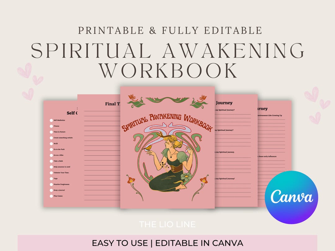 Spiritual Awakening Printable Workbook | Personal Growth Journal ...