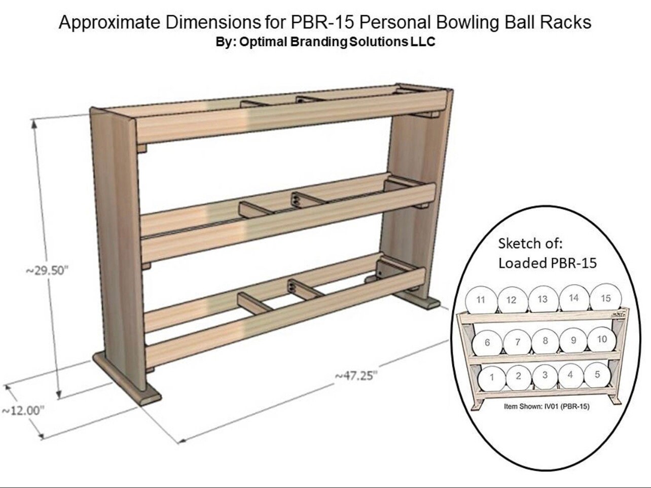 Customized Bowling Ball Rack - Customization Options (choose Engraving ...