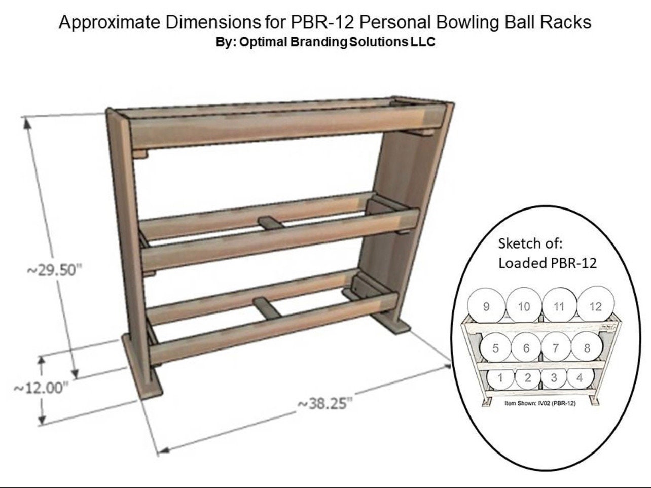 Customized Bowling Ball Rack - Customization Options (choose Engraving ...