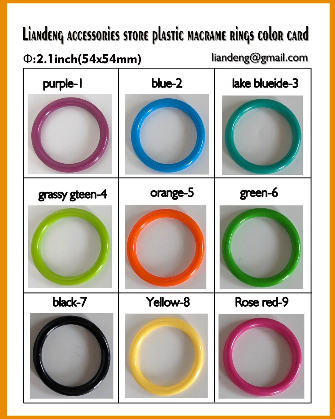 Plastic Macrame Rings/ 10 Pcs 54mm 2 Inch Round Hoops/color Plastic ...