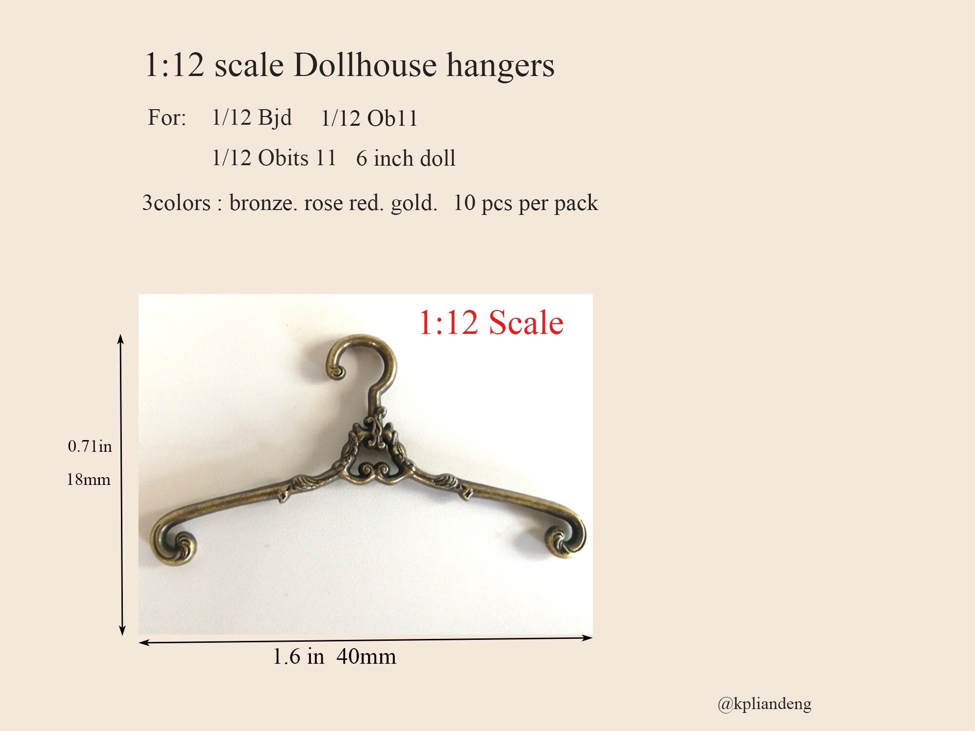Miniature Hangers Antique Brass Clothes Hanger Mini Clothes - Etsy