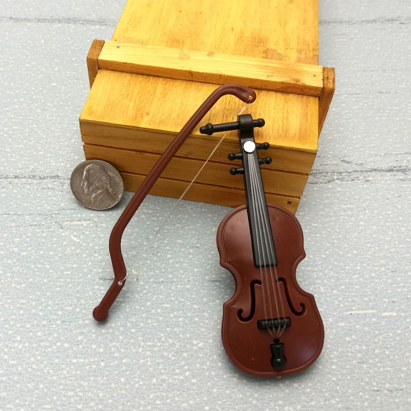 Dollhouse Miniature Violins - Etsy