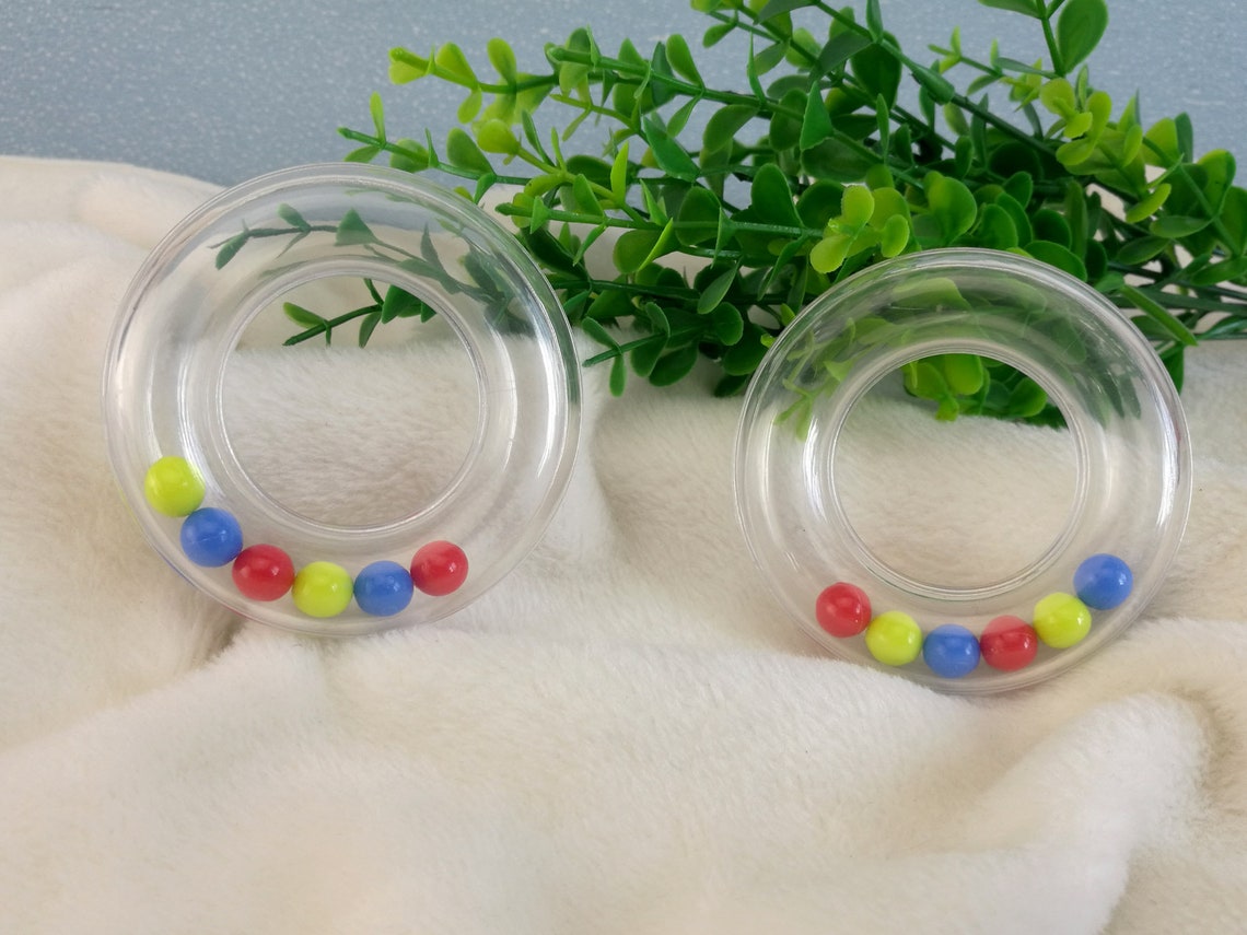 Rattle discs / Rattle Ring 3 pcs or 6 pcs / Baby Plastic | Etsy