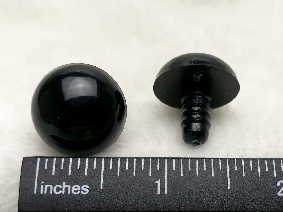 18mm Solid Black Safety Eyes: 10 Pairs Polyethylene Toy Eyes - Etsy